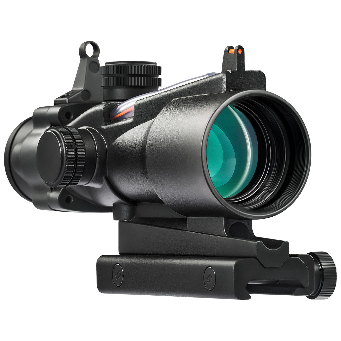 4x32 Prism Scope, Compact Tactical Rifle Scope with Fiber Reticle Sigh