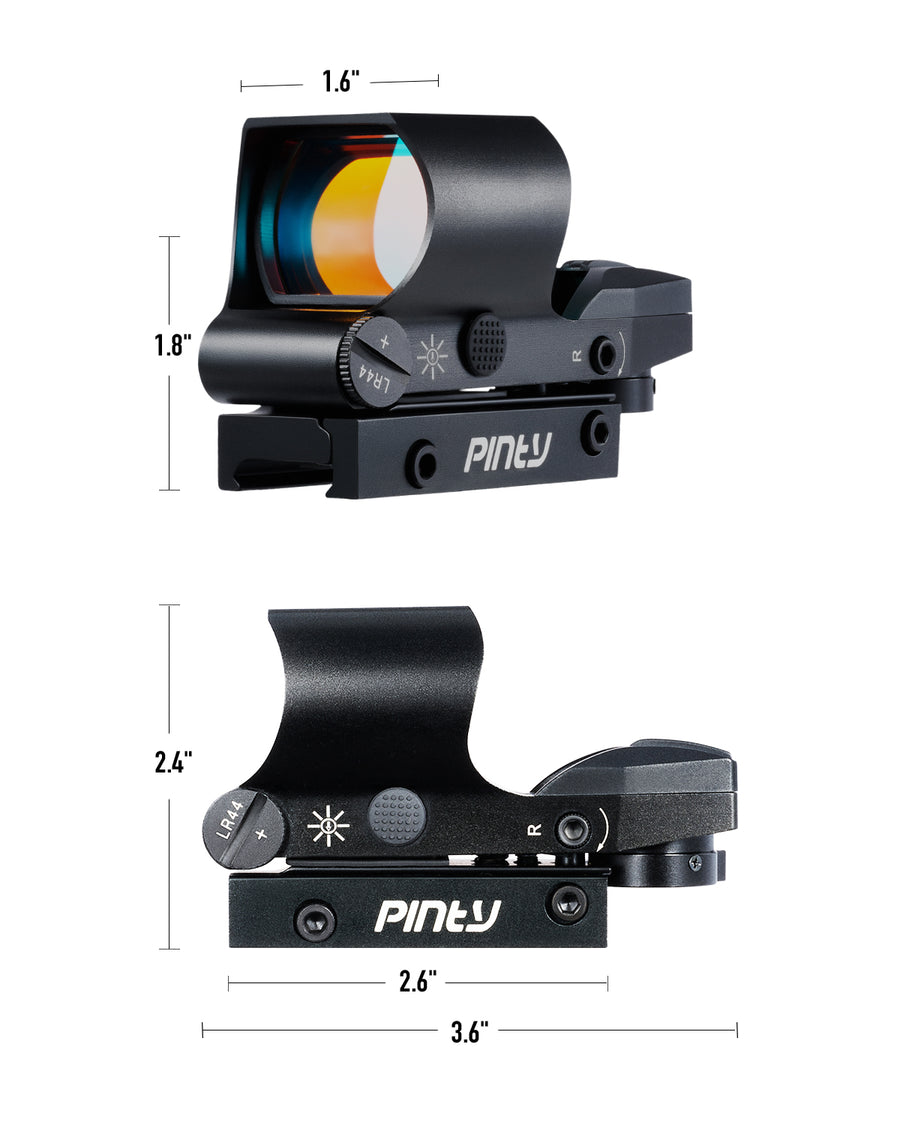 Red Dot Sight Magnifier Combo: 1x40 Reflex Sight with 1.5-5x21 Reflex