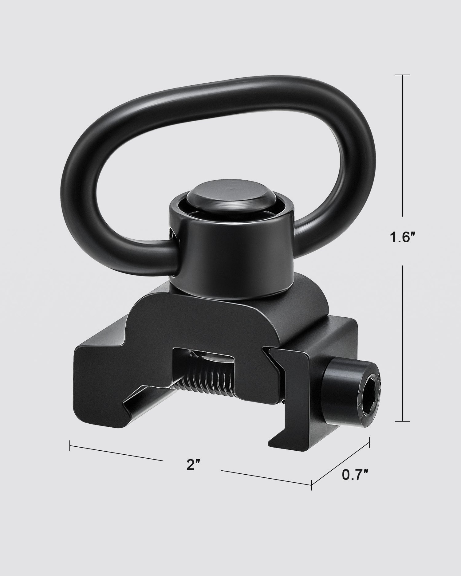 Picatinny Sling Mount 360° Rotation Swivel Picatinny Rail Sling Attach