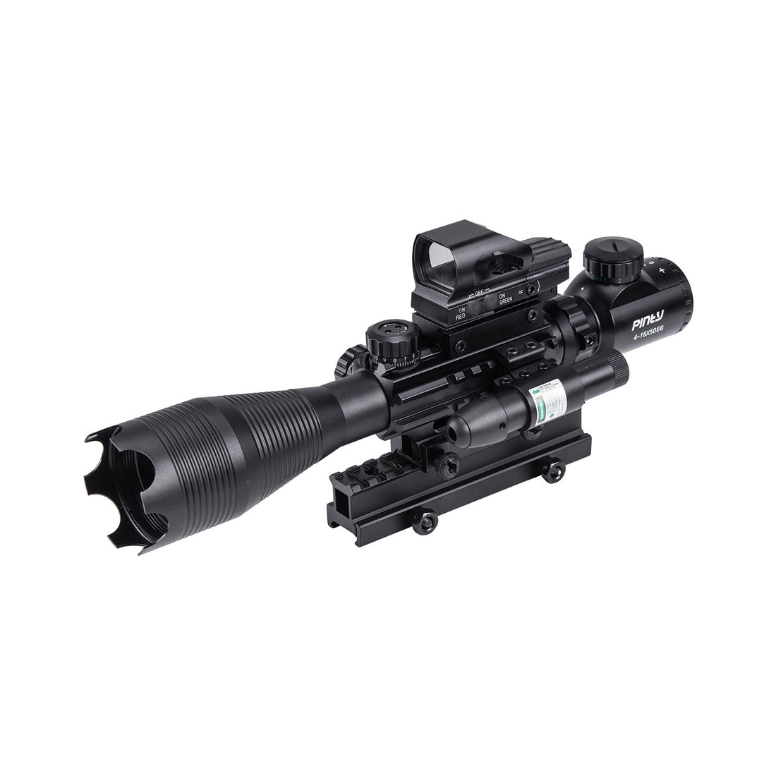 Tactical Rifle Scope Combo Set | Hunting & Shooting | Pinty 4 in 1