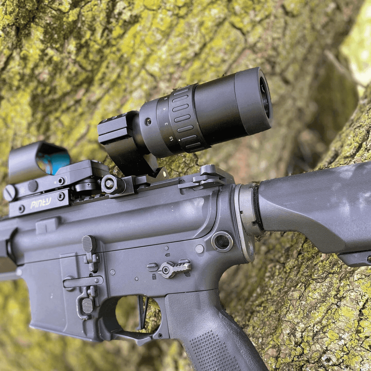 Red Dot Sight Magnifier Combo: 1x40 Reflex Sight with 1.5-5x21 Reflex