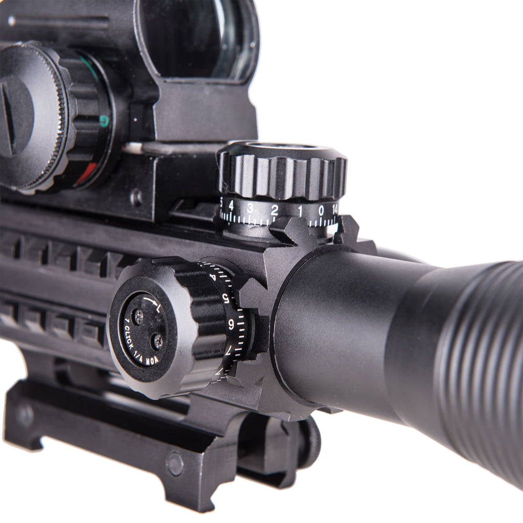 3 in 1 Scope Combo, 4-16x50EG Illuminated Rangefinder Rifle Scope,Gree ...