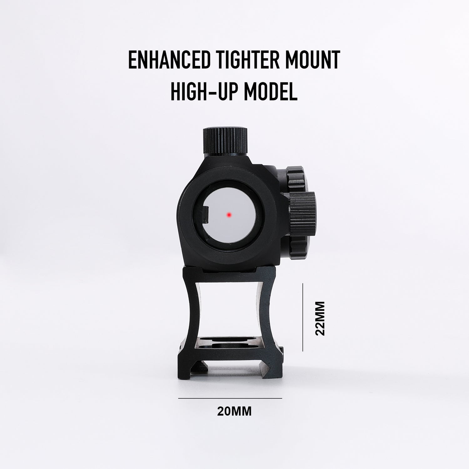 1*20mm Red Dot Sight, 4 MOA, For Air Rifles, Shotgun, Riser Included