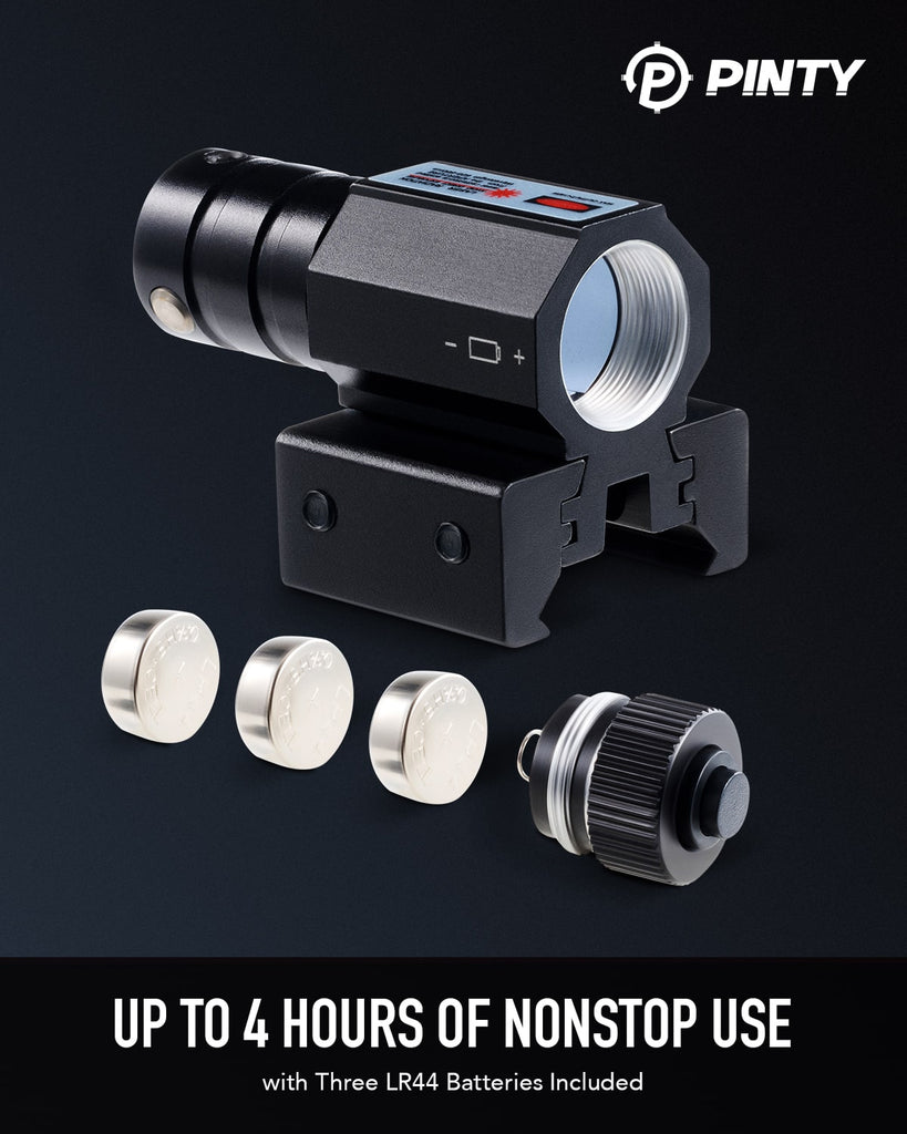 Tactical Red Laser Sight with Mount and Batteries for Picatinny Weaver ...