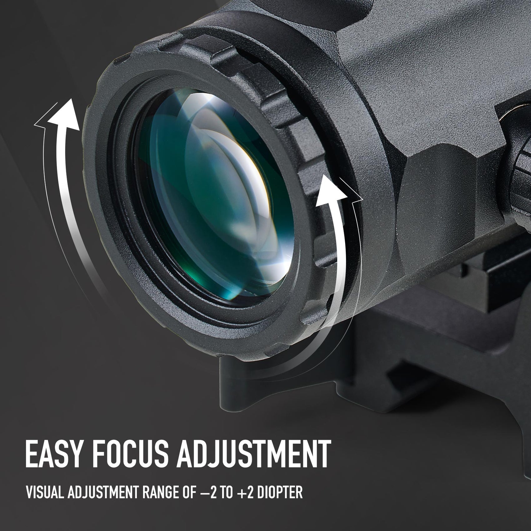 3x22 Reflex Sight Magnifier Gun Scope with Flip Mount, Picatinny Rails