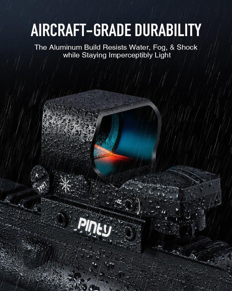 PINTY Red Dot Sight, 1x40 Reflex Sight, 2MOA, for Guns Hunting Rifles